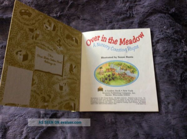 First Little Golden Book OVER IN THE MEADOW A Nursery Counting Rhyme ...