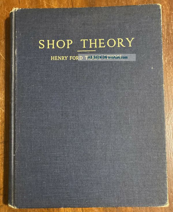 Vintage Machine Shop Theory Henry Ford Trade School How To Instructions ...