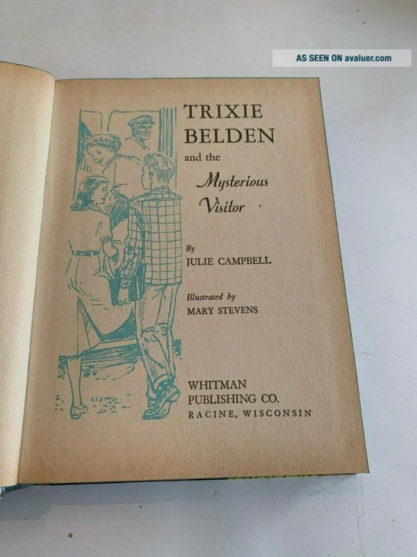 1954 Trixie Belden And The Mysterious Visitor By Julie Campbell Whitman ...