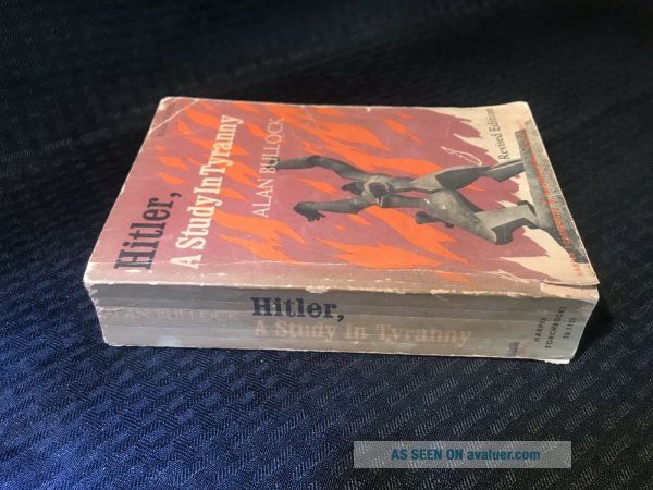 1962 HITLER A STUDY IN TYRANNY BY ALAN BULLOCK History Softcover ...
