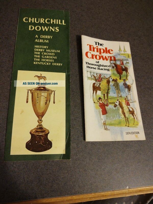 1974 Edition Triple Crown Thoroughbred Horse Racing Kentucky Derby ...