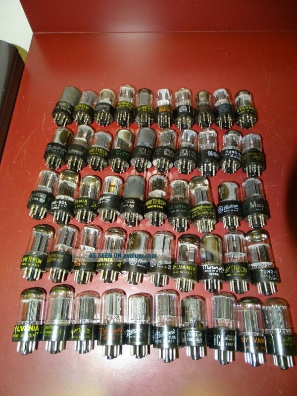 Group Of 50 6SN7GT Radio/Audio Tubes For Amplifiers, Preamplifiers ...