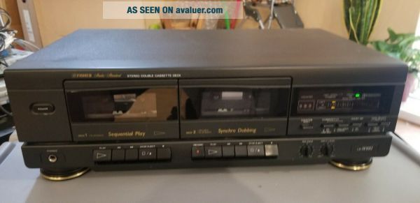 Fisher CR - W681 Black Dual Tape Deck Cassette Player Recorder Dubbing ...
