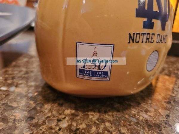 University Of Notre Dame Fighting Irish 150th Anniversary Football Mug ...