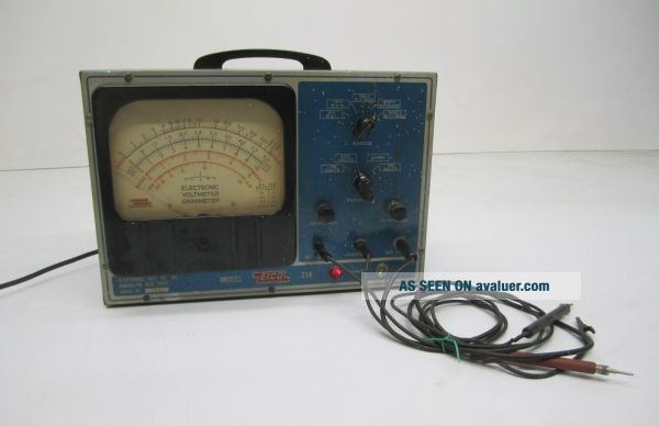 Vtg EICO Model 214 Electronic Voltmeter Ohmmeter Measuring Tool | #29774664