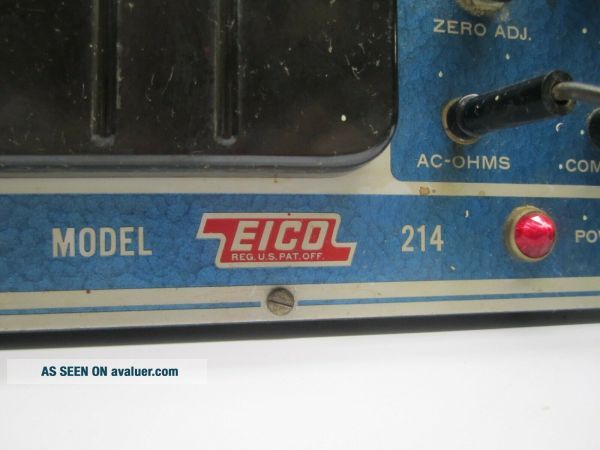Vtg EICO Model 214 Electronic Voltmeter Ohmmeter Measuring Tool | #29774664