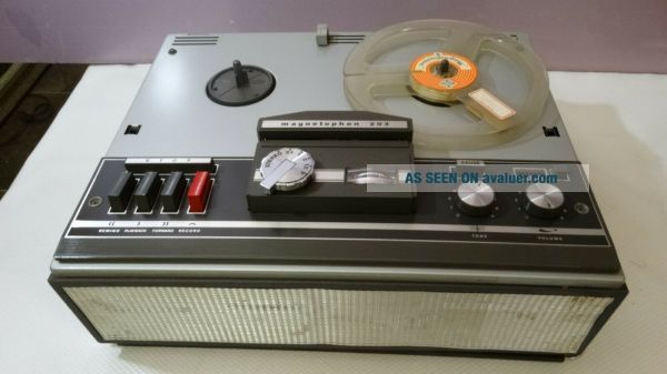 VINTAGE REEL TO REEL MAGNETOPHON 203 E60 TAPE RECORDER TELEFUNKEN ...