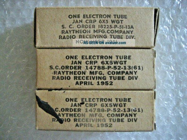 1 X NOS NIB 6X5 WGT Raytheon Brown Based Mil Spec Rectifier - 539C ...