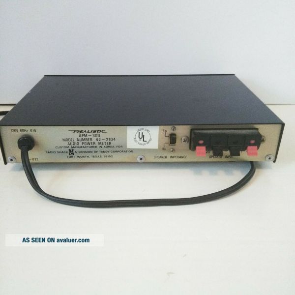 Realistic APM - 300 Audio Power Meter ONLY No Power | #29824822