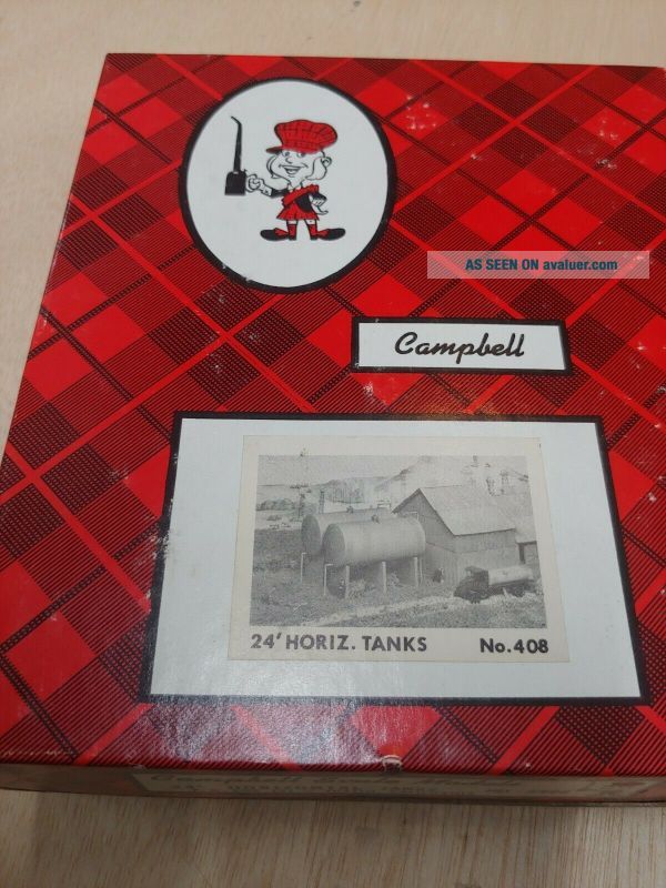 Campbell Scale Models 408 HO Scale Building Kit - Horizontal Tanks READ ...