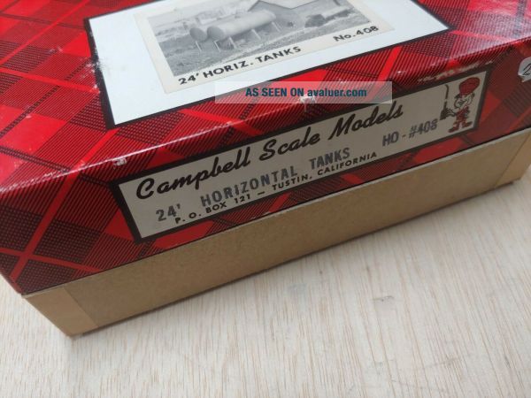Campbell Scale Models 408 HO Scale Building Kit - Horizontal Tanks READ ...