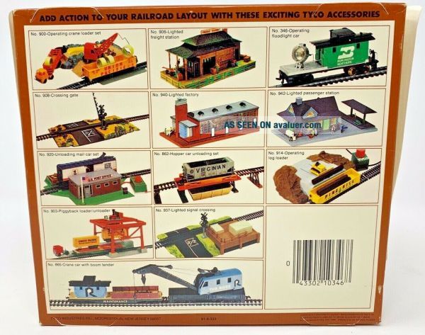 TYCO - HO Scale Operating Floodlight Car & Lighted Bumper Track - Model ...