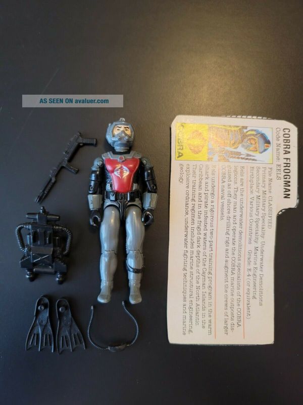 Vintage GI Joe ARAH 1985 Cobra Eels - Action Figure Complete W/ File ...