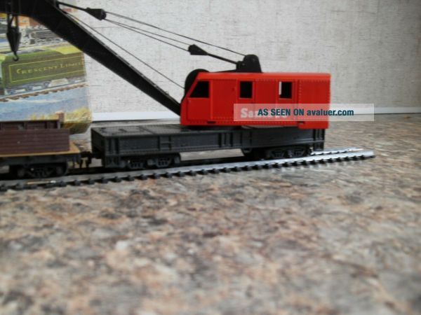 Tyco Ho Scale Track Maintenance Car W/ Crane Combo | #39298816