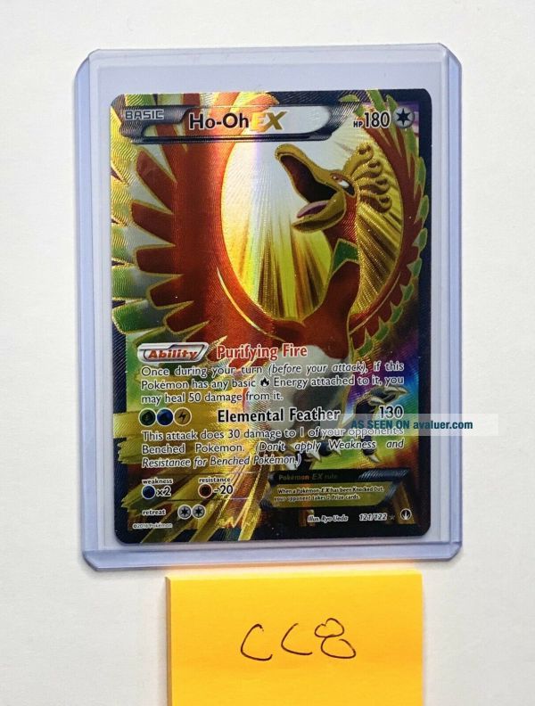 Pokemon Ho - Oh EX - 121/122 - Full Art ULTRA RARE Pokemon Card VERY ...