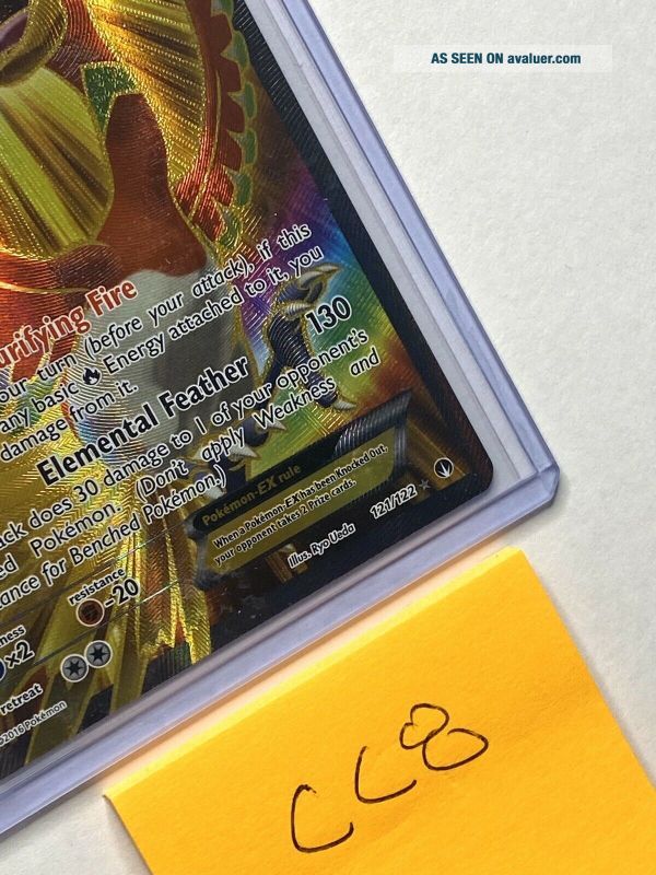Pokemon Ho - Oh EX - 121/122 - Full Art ULTRA RARE Pokemon Card VERY ...