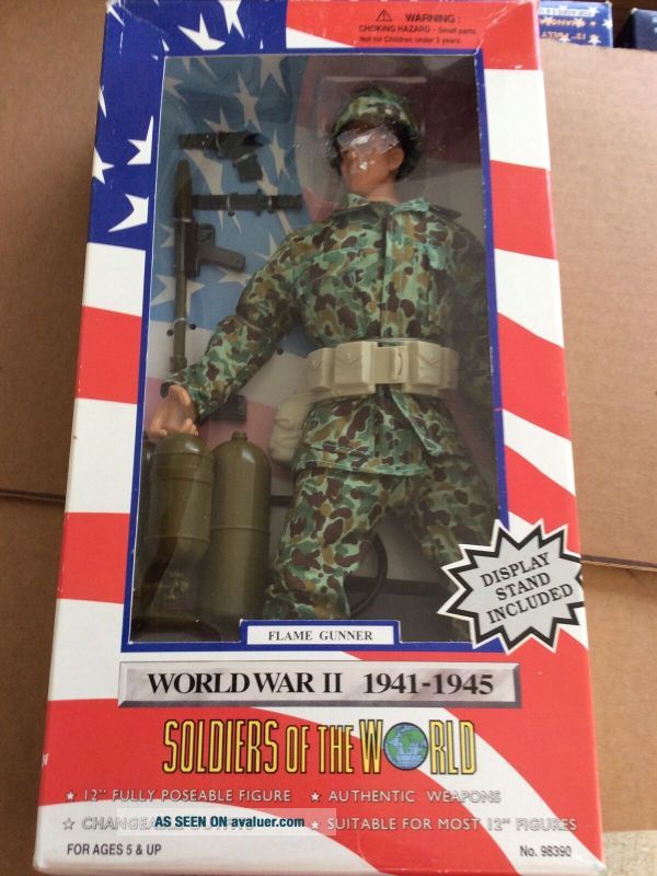 1998 Soldiers Of The World WWII Flame Gunner Action Figure World War Ll ...