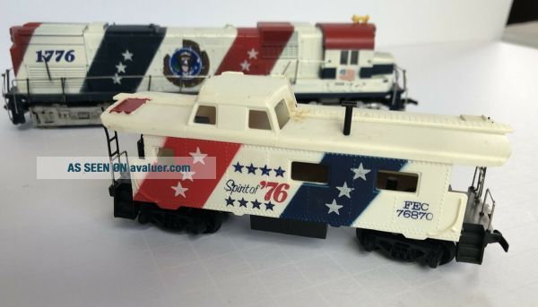 Vintage Tyco HO Scale Train ENGINE 1776 AND SPIRIT OF 76 CABOOSE ...