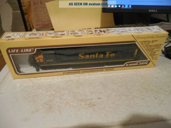 VINTAGE HO LIFE LIKE POWERED LOCOMOTIVE ENGINE SANTA FE 6682 BOXED ...
