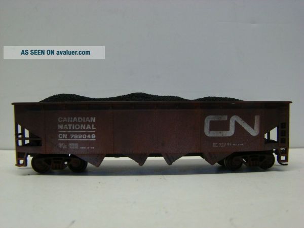 HO Train Custom Built Weathered CN Canadian National Coal Hopper W ...