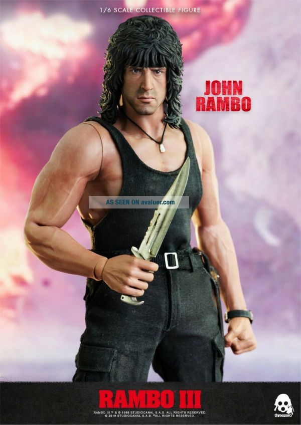 THREEZERO RAMBO III JOHN RAMBO SYLVESTER STALLONE 1:6 SCALE FIGURE ...