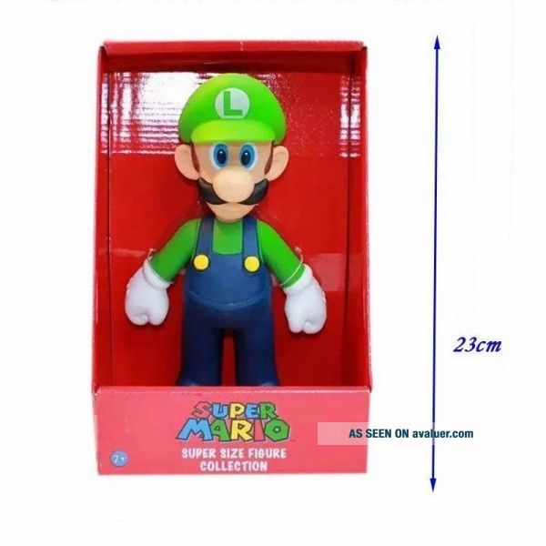 2 Large 23cm MARIO BRO & LUIGI Game Action Figure Child Kids Toy Gifts ...