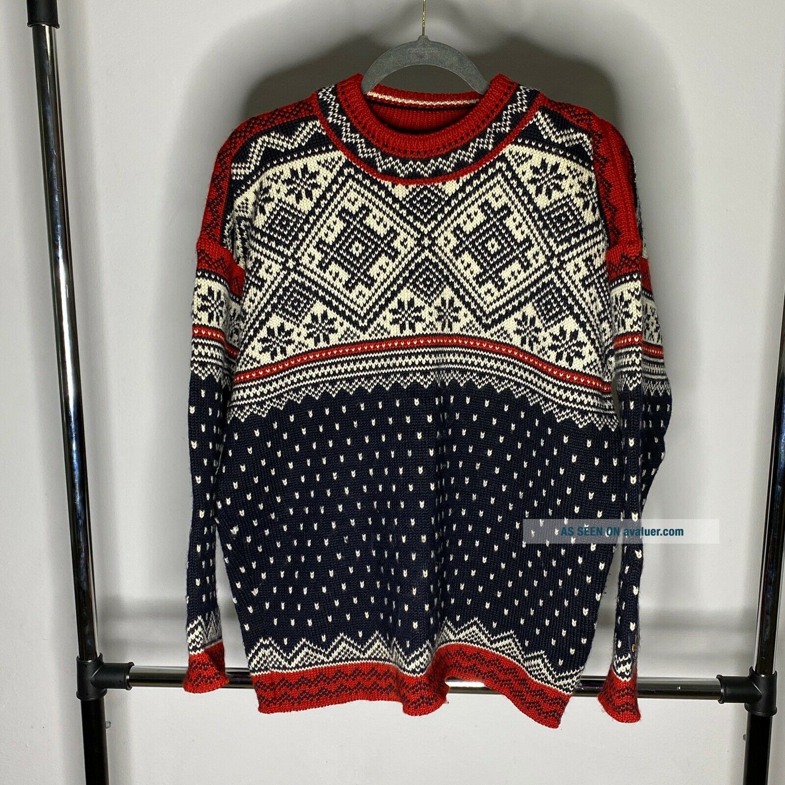 Dale Of Norway Heavy Pure Wool Multi Colored Sweater Sz Medium | #39450635