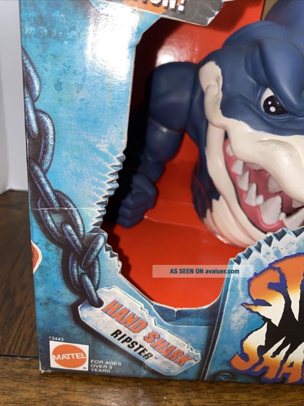 RARE Vintage 1994 Mattel Street Sharks Ripster Figure Hand Shark Puppet ...