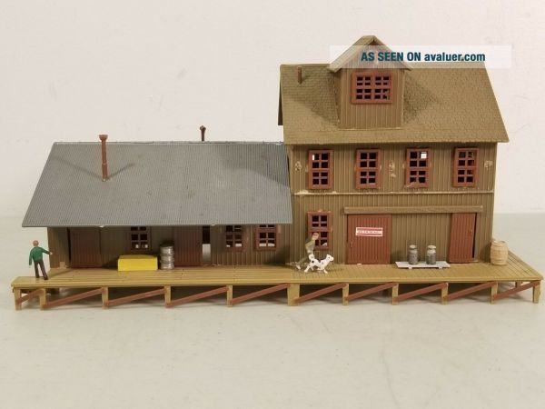 Assembled Detailed Tyco 7785 HO Scale Railroad Freight Station Building ...