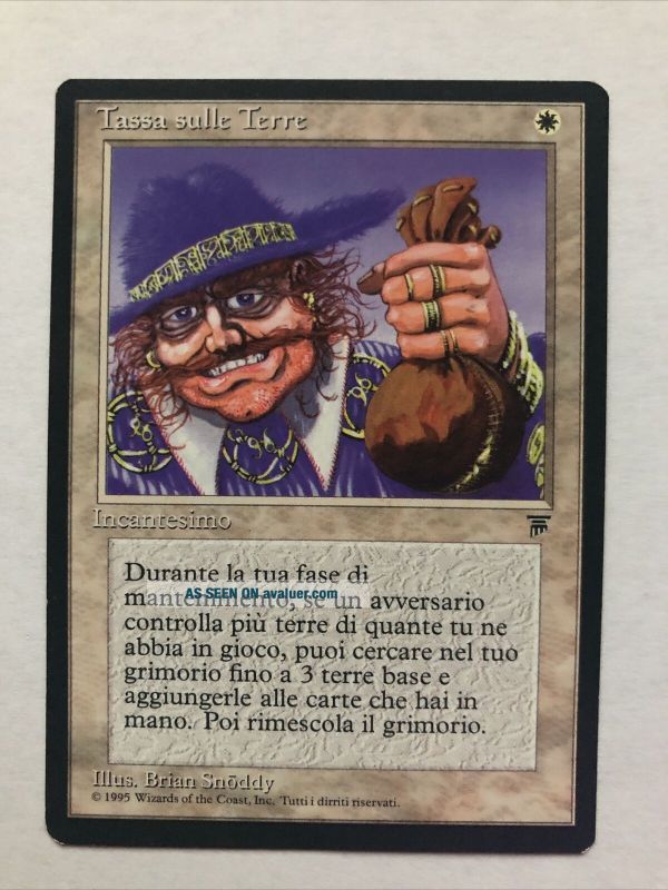 Italian Land Tax LP, Legends MTG Card | #39530719