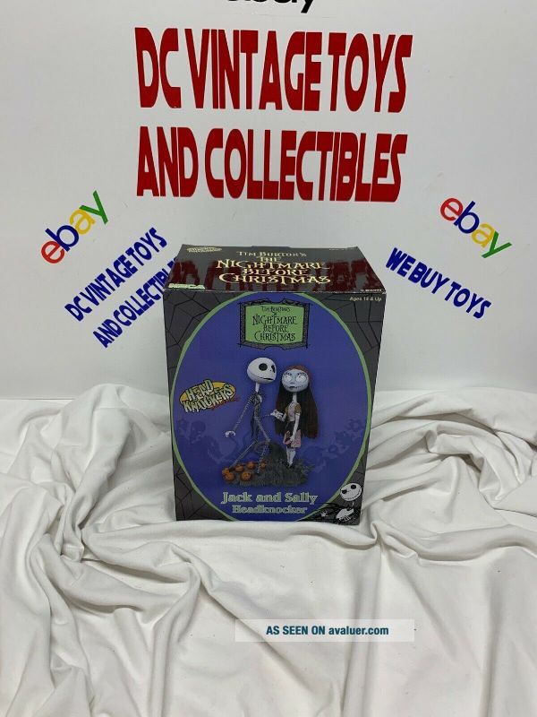 NECA NIGHTMARE BEFORE CHRISTMAS JACK AND DALLY HEADKNOCKER SEALED/NEW ...