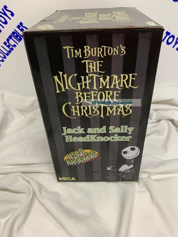 NECA NIGHTMARE BEFORE CHRISTMAS JACK AND DALLY HEADKNOCKER SEALED/NEW ...