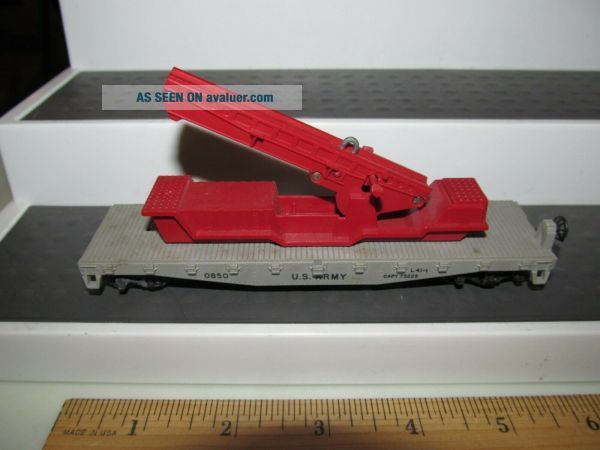 Vintage Lionel US Army 0850 Rocket Missile Launcher Flat Car Train HO ...