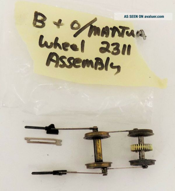 HO SCALE MANTUA (B&O) LOCOMOTIVE 2311 WHEEL ASSEMBLY W/ GEAR TRAIN ...