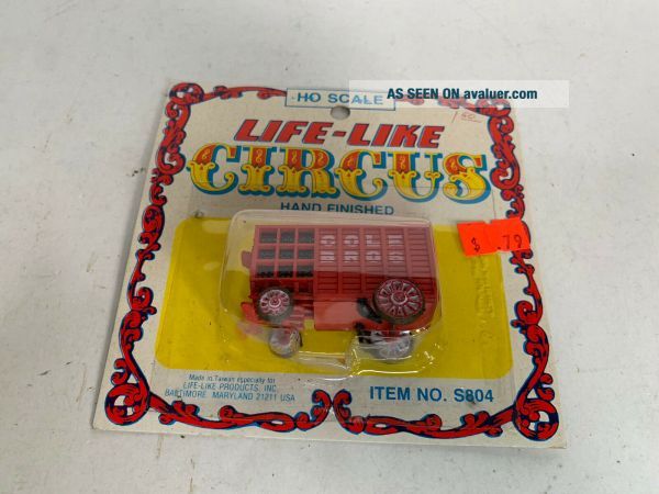 B20 Life Like Ho Scale Model Trains Circus Wagon Cole Bros In Card ...