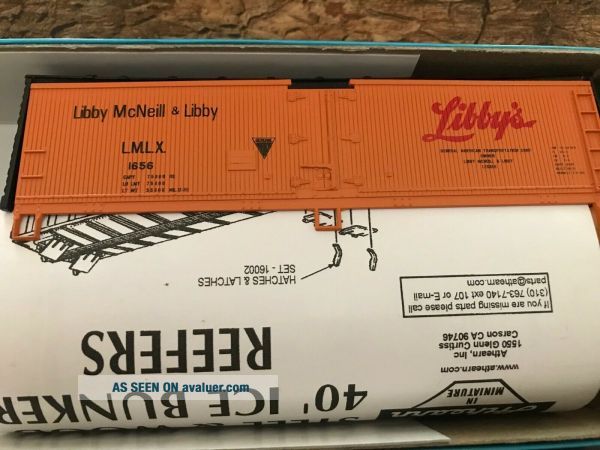 Athearn Blue Box HO Scale LIBBY ' S Famous Foods Set Of 2 Box Cars 1 ...