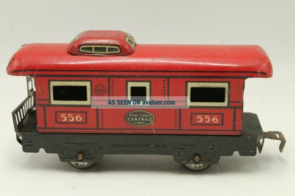 Vintage Marx Tin O Scale Caboose Car 556 York Central Lines | #39600916