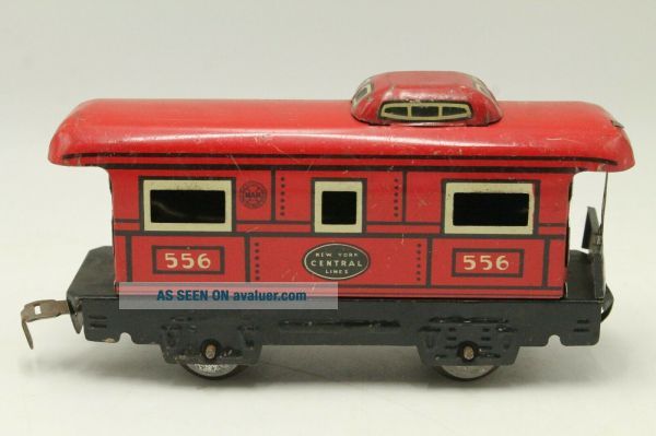 Vintage Marx Tin O Scale Caboose Car 556 York Central Lines | #39600916