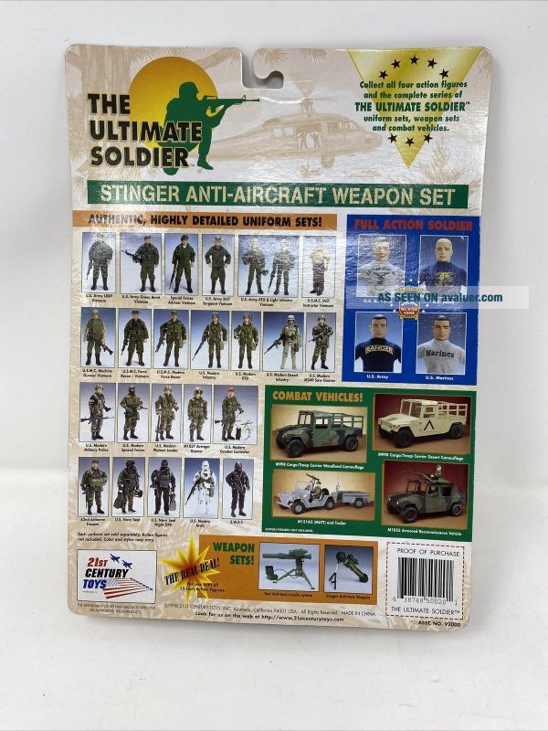 21st Century Toys The Ultimate Soldier 1:6 STINGER ANTI AIRCRAFT WEAPON ...
