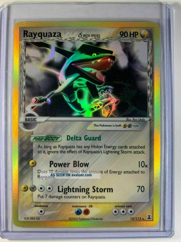 Rayquaza (Delta Species) - 13/113 - Holo Rare LP Delta Species Pokemon ...