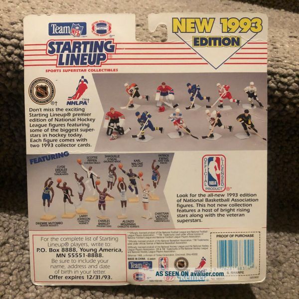 1993 STERLING SHARPE - Starting Lineup (SLU) Football Figure - GREEN ...