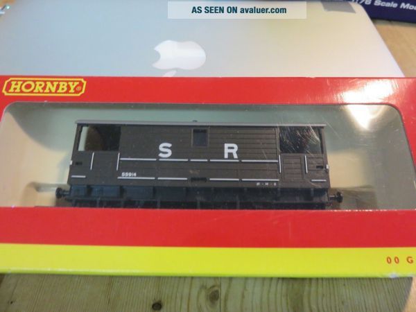 Hornby R6321A Southern Railway 20 Ton Large SR Brake Van No 55914 In BR ...
