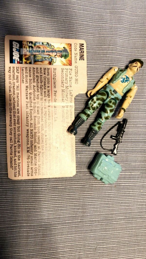Vintage 1983 GI Joe Gung - Ho 100 Complete Figure Marines Gung Ho ...