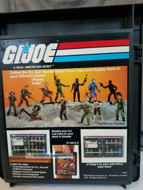 1982 Official Collector Display Figure Protective Case With Mail In ...