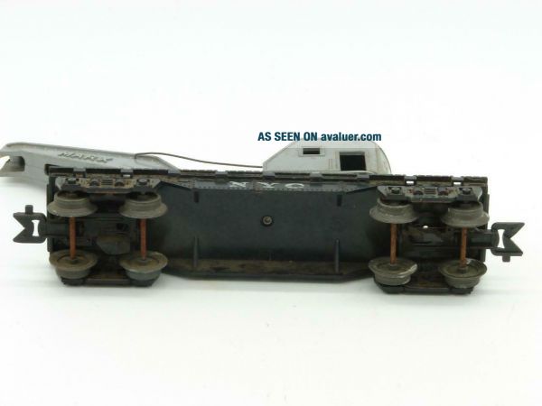Marx Trains York Central Crane Car On Deluxe Trucks Or Fix | #39663081
