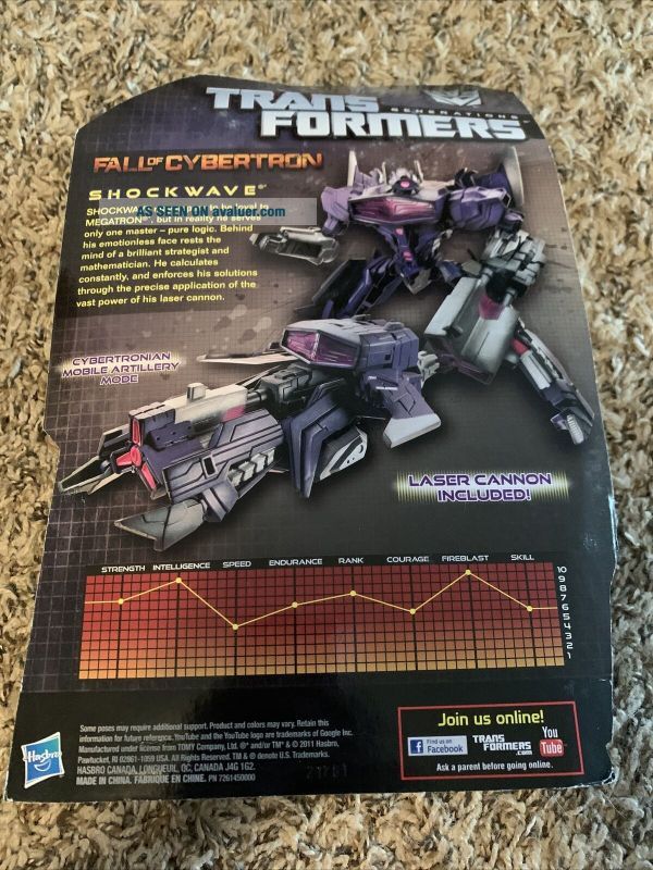 Hasbro Transformers Generations Fall Of Cybertron Shockwave NIB USA ...