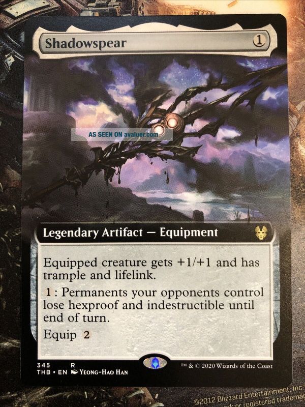 1x Shadowspear Theros Beyond Death Extended Art NM MTG Magic X1 MKE ...