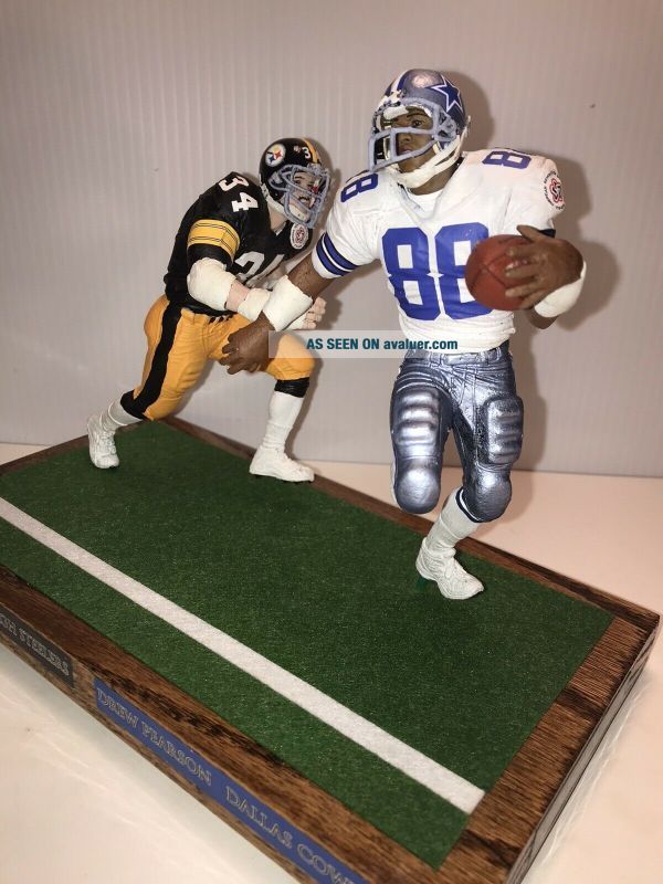 NFL Custom McFarlane Football Cowboys Drew Pearson TD VS Steelers Andy ...