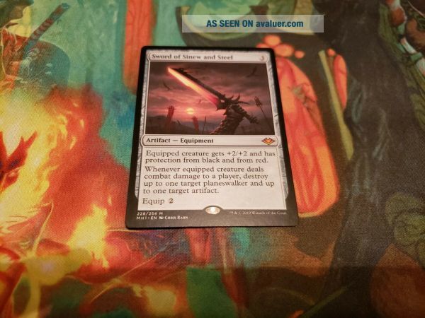 Magic The Gathering Modern Horizons Sword Of Sinew And Steel Card ...