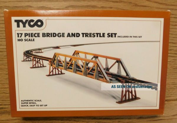 Vintage Tyco Ho Scale No. 907, 17 Piece Bridge And Trestle Set Boxed ...